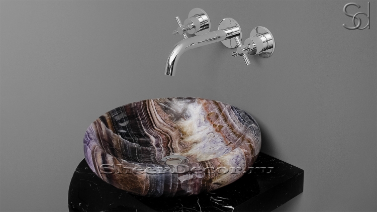 Каменная мойка Ronda из фиолетового флюорита Amethyst МОНГОЛИЯ ...